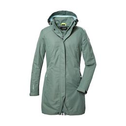 Killtec Parka »KOS 44 WMN PRK« Wasserdichte, atmungsaktive Damenjacke mit abnehmbarer Kapuze graugrün 44 44 Damen Funktionsjacke mit abzippbarer...