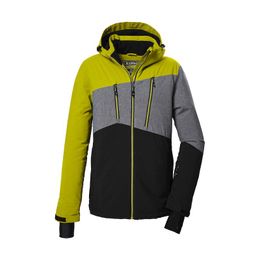Killtec Skijacke »KSW 306 MN SKI JCKT« Trendiges Design, wasserdicht, atmungsaktiv limette S S Herren Skijacke in Colourblock Design