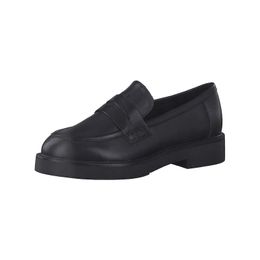 Marco Tozzi Slipper »Slipper Leder« Schwarz 38 38 Verschluss: Schlupfschuh