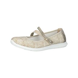Remonte Riemchenballerina »Ballerinas Textil« Creme 44 44 Verschluss: Klettverschluss