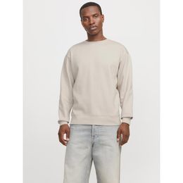 Jack & Jones JACK & JONES Sweatshirt »JJESTAR BASIC SWEAT CREW NECK NOOS« mit Rundhalsausschnitt Moonbeam M M Herren-Sweatshirt von Jack & Jones
