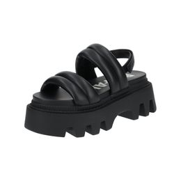 Buffalo Riemchensandale »Sandalen Lederimitat« Schwarz 39 39 Verschluss: Klettverschluss