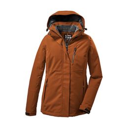 Killtec Outdoorjacke »KOW 140 WMN JCKT« Wasserdichte Damenjacke, atmungsaktiv, abnehmbare Kapuze braun 36 36 Damen Funktionsjacke mit...