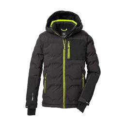 Killtec Steppjacke »KSW 203 BYS QLTD JCKT« Winddichte Kinderjacke mit 10.000 mm Wassersäule, verstellbarer Kapuze stein 128 128 Jungen...