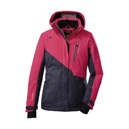Killtec Skijacke »KSW 15 WMN SKI JCKT« Asymmetrisches Design, 10.000 mm wasserdicht, atmungsaktiv, Skitaschen neonpink 44 44 Funktionsjacke mit...