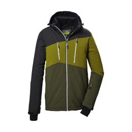 Killtec Skijacke »KSW 306 MN SKI JCKT« Trendiges Design, wasserdicht, atmungsaktiv grün XL XL Herren Skijacke in Colourblock Design