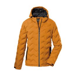 Killtec Steppjacke »KOW 119 MN QLTD JCKT« Wasser- und windabweisende Jacke mit verstellbarer Kapuze curry L L Jacke in Daunenoptik mit...