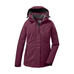 Killtec Outdoorjacke »KOW 140 WMN JCKT« Wasserdichte Damenjacke, atmungsaktiv, abnehmbare Kapuze pflaume 38 38 Damen Funktionsjacke mit...
