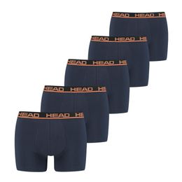 Head Boxershorts »BASIC BOXER 5P ECOM« 5er Pack, mit elastischem Logobund peacoat / orange S S Boxer von Head