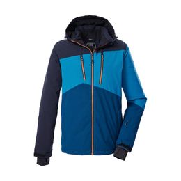 Killtec Skijacke »KSW 306 MN SKI JCKT« Trendiges Design, wasserdicht, atmungsaktiv schwarz L L Herren Skijacke in Colourblock Design