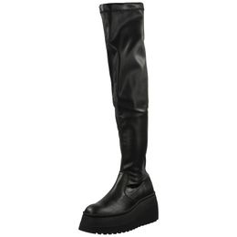 Steve Madden Overkneestiefel »Stiefel Leder/Textil« Schwarz 38 38 Verschluss: Reißverschluss