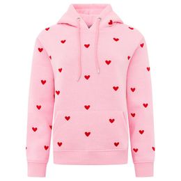 Zwillingsherz Damen Hoodie &raquo;"Hearts"&laquo;, mit Mini Me Style f&uuml;r M&uuml;tter & T&ouml;chter pink L/XL (L/XL)