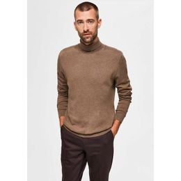 Selected Homme Rollkragenpullover »SLHBERG ROLL NECK NOOS« beige XXL XXL Pullover von Selected Homme