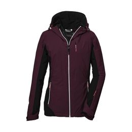 Killtec Outdoorjacke »KOW 104 WMN JCKT« Schmale Damenjacke, wasserdicht, atmungsaktiv, Colourblock Design pflaume 40 40 gefütterte Funktionsjacke...