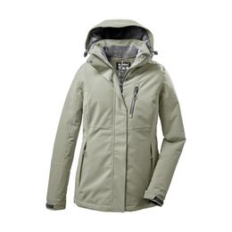 Killtec Outdoorjacke »KOW 140 WMN JCKT« Wasserdichte Damenjacke, atmungsaktiv, abnehmbare Kapuze helloliv 46 46 Damen Funktionsjacke mit...
