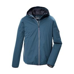 Killtec Softshelljacke &raquo;KOS 326 MN SFTSHLL JCKT&laquo; Leichte, wasserabweisende Herren-Softshelljacke mit abzippbarer Kapuze stahlblau XL XL...