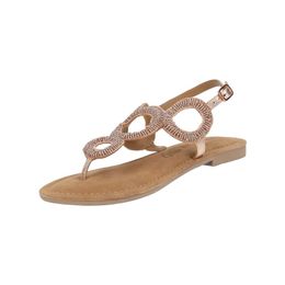 Lazamani Riemchensandale »Sandalen Leder« Peach 36 36 Verschluss: Schließe