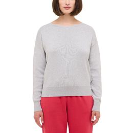 Mustang Sweater &raquo;Damen Style Marianna&laquo; grau meliert L L L&auml;ssiger Schnitt
