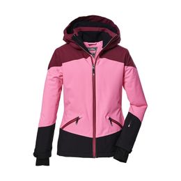 Killtec Skijacke »KSW 151 GRLS SKI JCKT« Wasserdichte, atmungsaktive Mädchenjacke mit verstellbarer Kapuze neonpink 152 152 Mädchen Winterjacke mit...