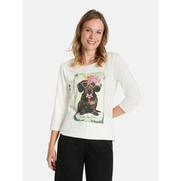 LIEBLINGSST&Uuml;CK LIEBLINGSST&Uuml;CK 3/4-Arm-Shirt &raquo;Leona&laquo; mit Frontprint offwhite 4XL 4XL Shirt von Lieblingsst&uuml;ck