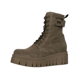 Nero Giardini Schnürstiefelette »Stiefelette Veloursleder« Dunkelbeige 37 37 Verschluss: Schnürung