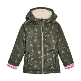 FIRST INSTINCT BY Killtec Softshelljacke &raquo;FIOW 53 MNS SFTSHLL JCKT&laquo; Softshelljacke: floral, wind- und wasserabweisend, Teddy Fleece gr&uuml;n 110/116...