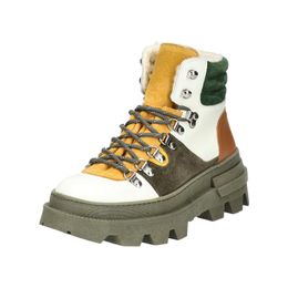 Lazamani Schn&uuml;rstiefelette &raquo;Stiefelette Leder&laquo; Gr&uuml;n 38 38 Verschluss: Schn&uuml;rung