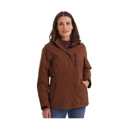 Killtec Outdoorjacke »KOW 140 WMN JCKT« Wasserdichte Damenjacke, atmungsaktiv, abnehmbare Kapuze rostrot 44 44 Damen Funktionsjacke mit...