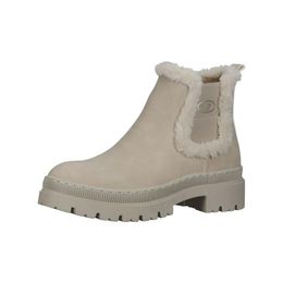 Tom Tailor Stiefelette »Stiefelette Lederimitat« Cream 41 41 Verschluss: Reißverschluss