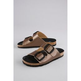 ANISTON SHOES Pantolette Hausschuh, Sommerschuh, Schlappen - NEUE KOLLEKTION bronze 36 36 Modische Pantolette aus der neuen Aniston-Schuhkollektion
