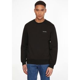 Calvin Klein Sweatshirt &raquo;MICRO LOGO SWEATSHIRT&laquo;, mit Logo-Stickerei schwarz L L Seitliche Eingrifftaschen