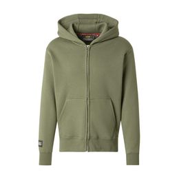 Alpha Industries Sweatjacke Herren Gr&ouml;&szlig;e XL beige / gr&uuml;n