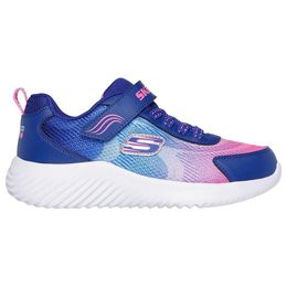 Skechers Sneaker Mädchen Größe 33.5 blau / navy / flieder / pink