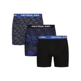 PETROL INDUSTRIES Boxershorts 'Pebblecrest' Herren Gr&ouml;&szlig;e XXL blau / marine / schwarz / wei&szlig;