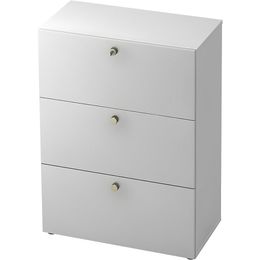 eurokraft pro Hängeregistraturschrank, HxBxT 1100 x 800 x 420 mm, weiß / alusilber