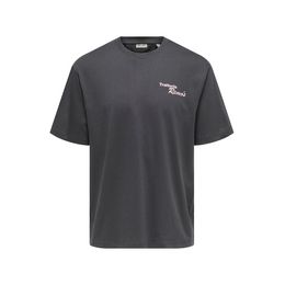 Only & Sons Only & Sons T-Shirt 'ONSNATHAN' Herren Gr&ouml;&szlig;e L grau / puder