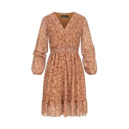 Cloud5ive Kleid Damen Größe 44 nude / braun / weiß Winterkleid