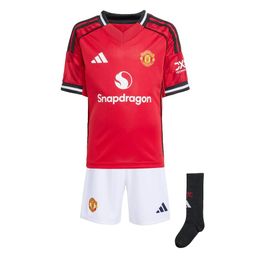 adidas Performance Trainingsanzug 'Manchester United 25/26 Home Mini Kit' Jungen Größe 116 gelb / rot / schwarz / weiß