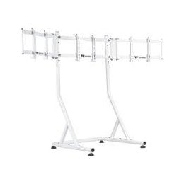 Thermaltake Triple Monitor Stand Snow, f&uuml;r Racing Simulator Cockpit GR500, Monitorhalterung wei&szlig;, f&uuml;r Monitore 32" - 55"
