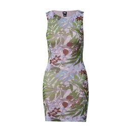 BDG Urban Outfitters Kleid 'AUSTIN' Damen Größe 40 hellblau / rostbraun / grün / helllila Winterkleid