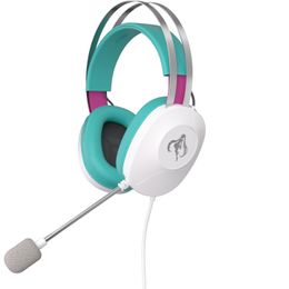 ASUS TUF Gaming H1 Gen II Hatsune Miku Edition (Kabelgebunden), Gaming Headset, Weiss, Pink, Türkis