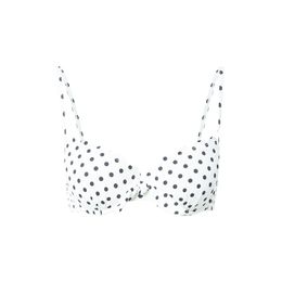 Hunkemöller Hunkemöller Bikinitop 'Scallop' Damen Größe 80 schwarz / offwhite