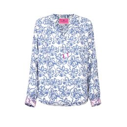 LIEBLINGSSTÜCK LIEBLINGSSTÜCK Bluse 'Rukani' Damen Größe L taubenblau / pink / weiß