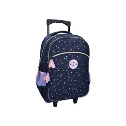 Milky Kiss Trolley-Rucksack Dotted Delight Dunkelblau mit Punkten