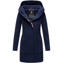 Marikoo Damen Hochwertiger Wintermantel Mantel Trenchcoat Mit Kapuze Maikoo