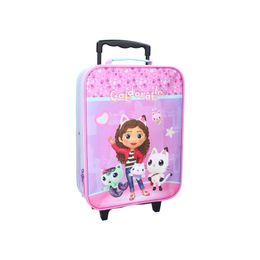 Gabby&rsquo;s Dollhouse Trolley Kinder Rollkoffer M&auml;dchen Reise Koffer Lila