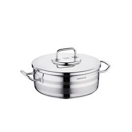 Korkmaz Astra2 Low Casserole 30 x 11 cm - 7,5 L, Edelstahl-Kochtopf