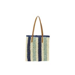ebeeza Shopper Damen Gr&ouml;&szlig;e One Size beige / navy / t&uuml;rkis