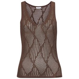 Lascana Stricktop Damen Gr&ouml;&szlig;e XS/S braun