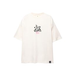 Pull&Bear Pull&bear T-Shirt 'BRAULIO AMADO' Herren Gr&ouml;&szlig;e M blau / pink / rosa / schwarz